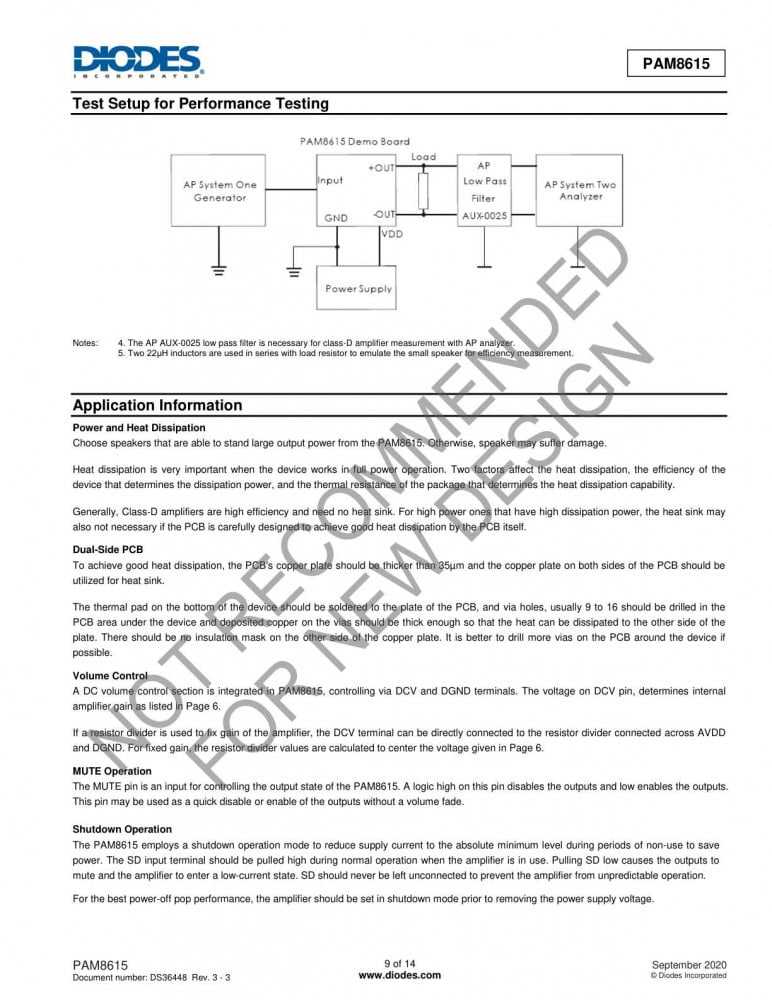 PAM8615RHR datasheet page 9