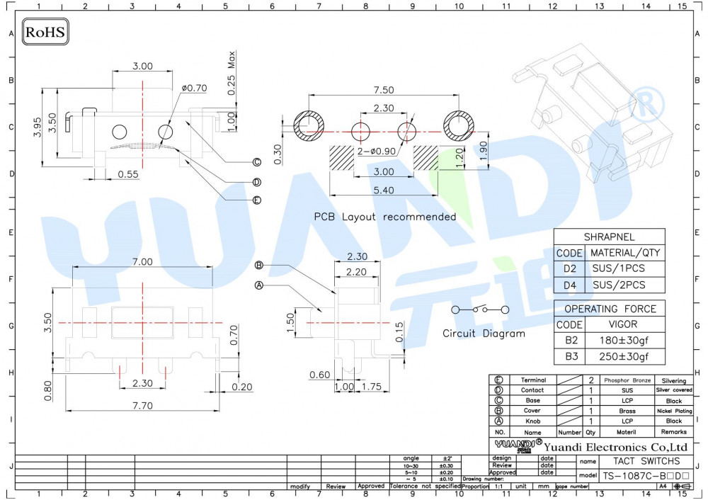 TS-1087C-B3D2 technical document preview