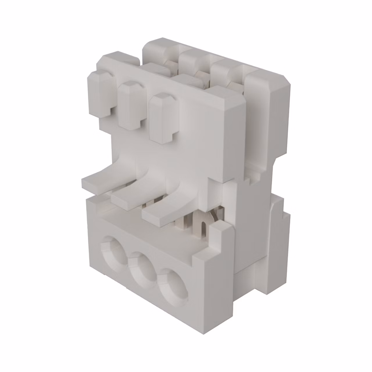 Appli-Mate RAST 2.5 Female Connector, 2.50mm Pitch, 3 Circuits, Position D Removed, Open Endwalls for sale
