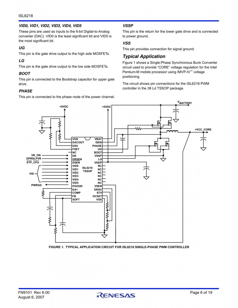 ISL6218 datasheet page 6