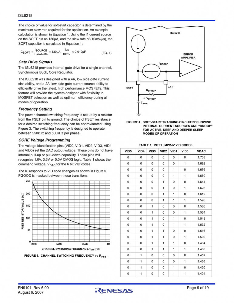 ISL6218 datasheet page 9