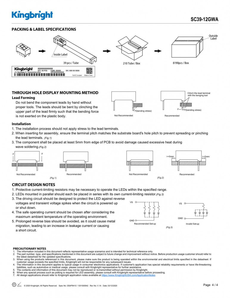 SC39-12GWA datasheet page 4