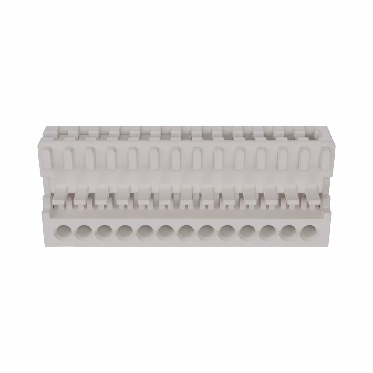 Appli-Mate RAST 2.5 Female Connector, 2.50mm Pitch, 13 Circuits, All Position Keys, 1 Closed and 1 Open Endwall for sale
