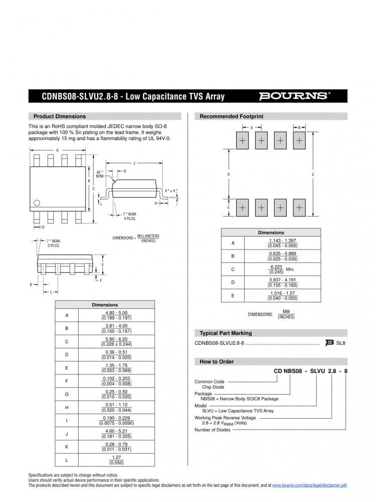 CDNBS08-SLVU2.8-8 datasheet page 2