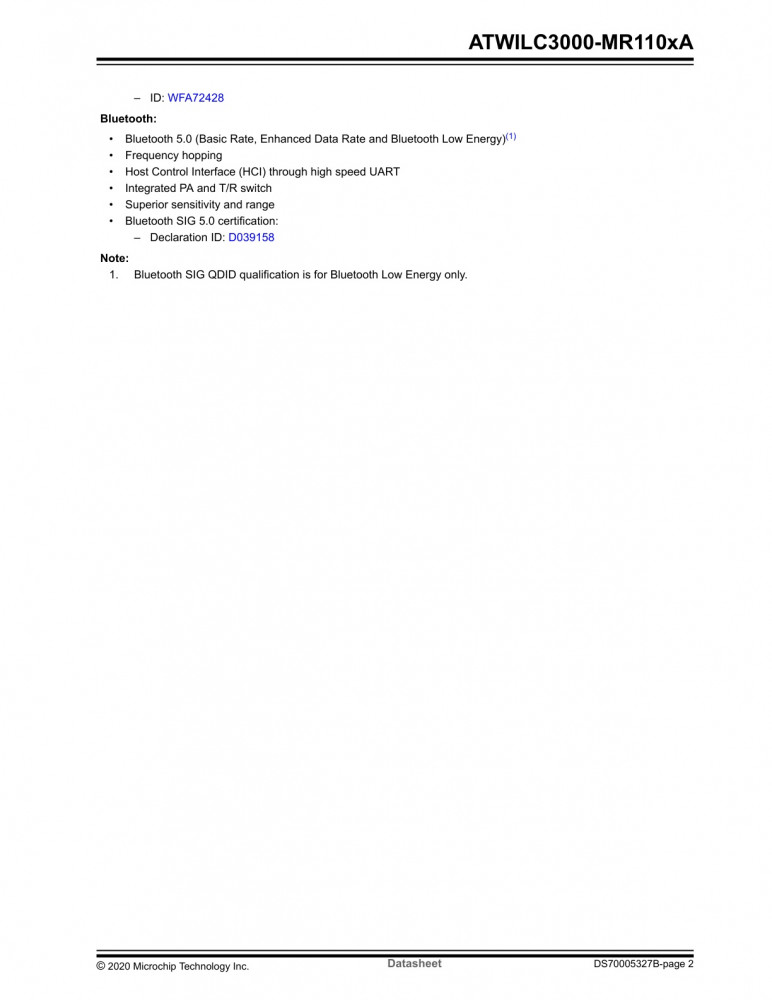 ATWILC3000 document page 2