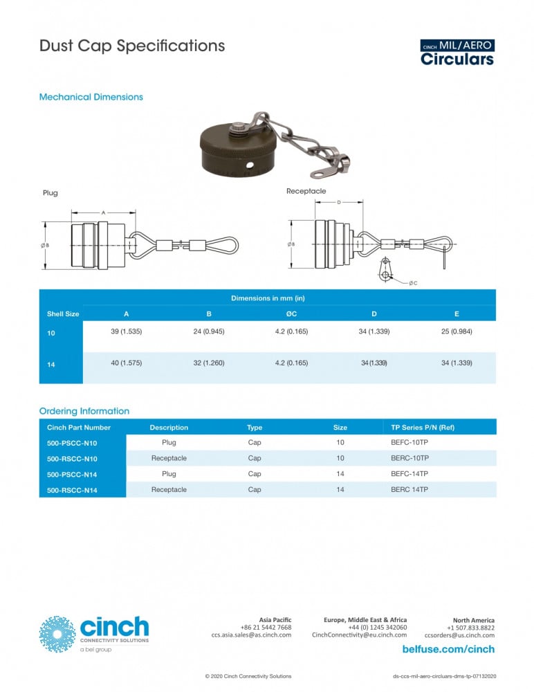 CINCH DMS-TP connector documentation page 7