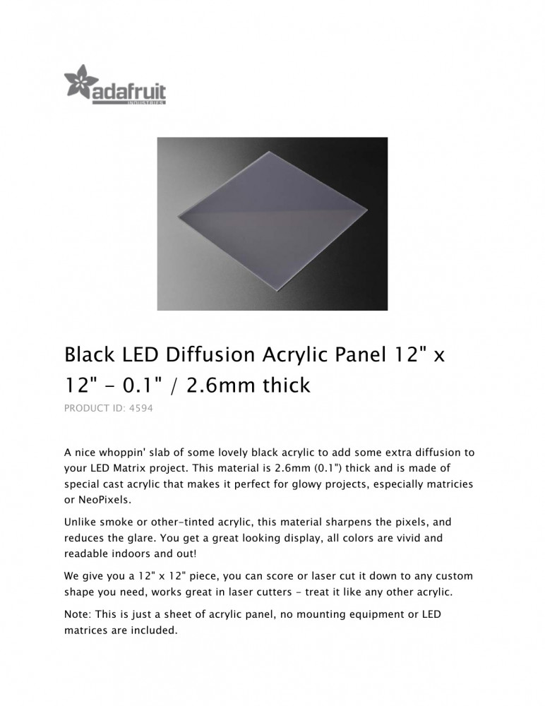 Adafruit 4594 technical document image 1