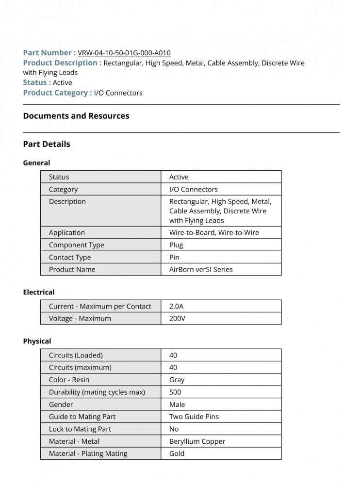 VRW-04-10-50-01G-000-A010 product document image, page 1