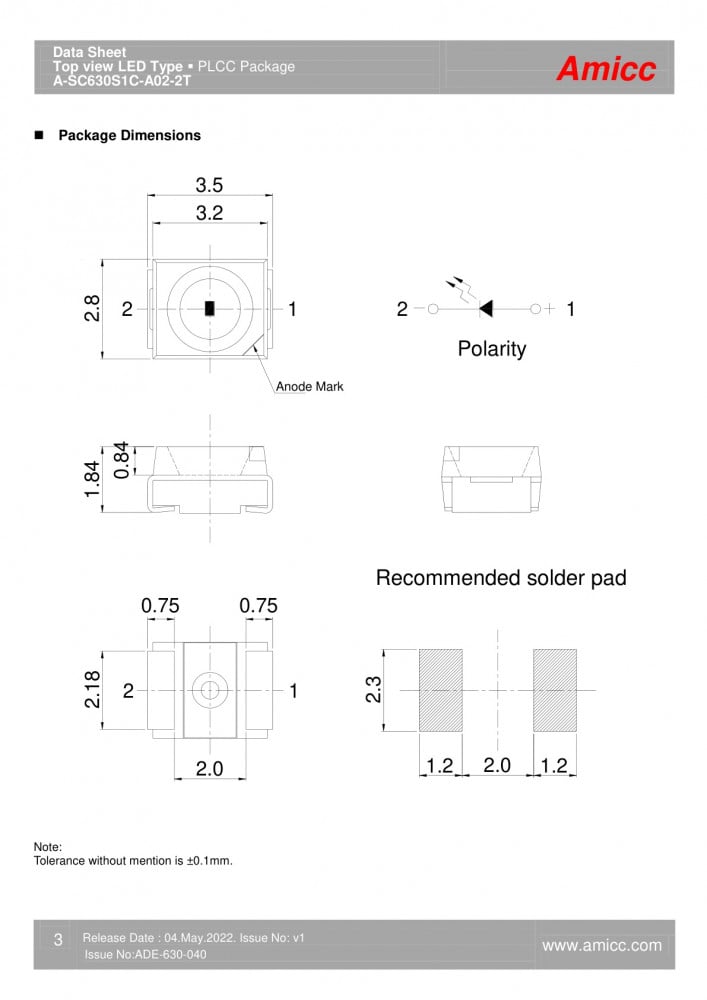A-SC630S1C-A02-2T datasheet page 3