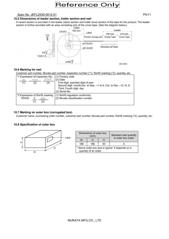 Murata specification page 5
