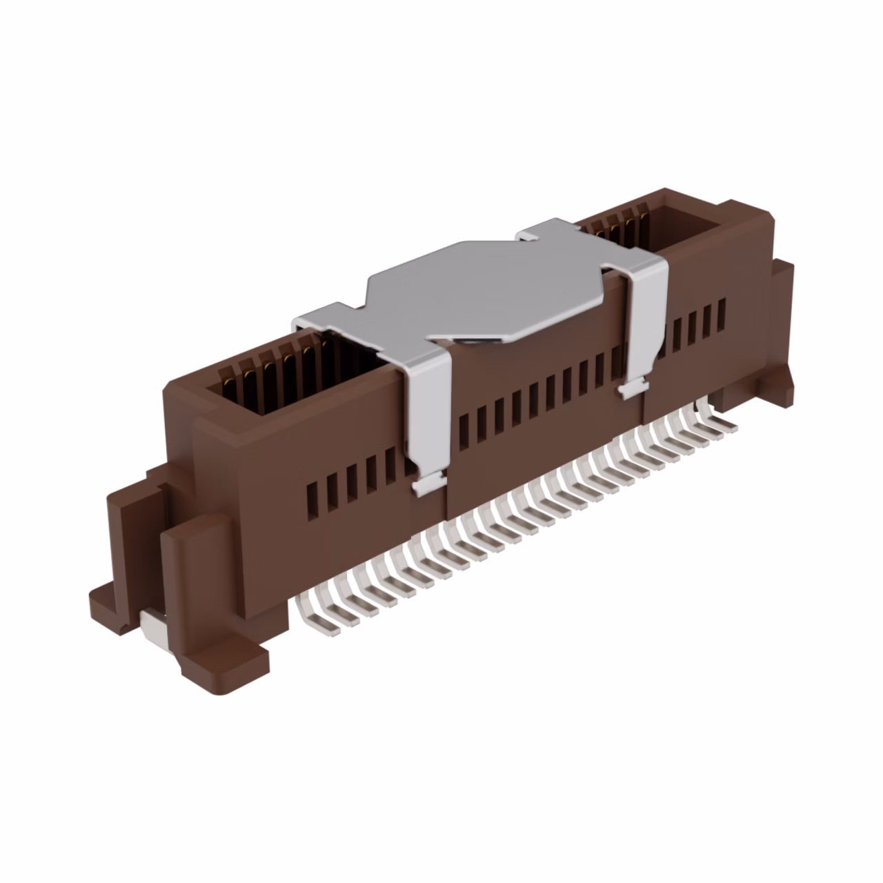 SlimStack Board-to-Board Connector, 0.635mm Pitch, 0.635 Series, Plug, 7.00 or 13.00mm Mated Height, 6.40mm Mated Width, 50 Circuits for sale