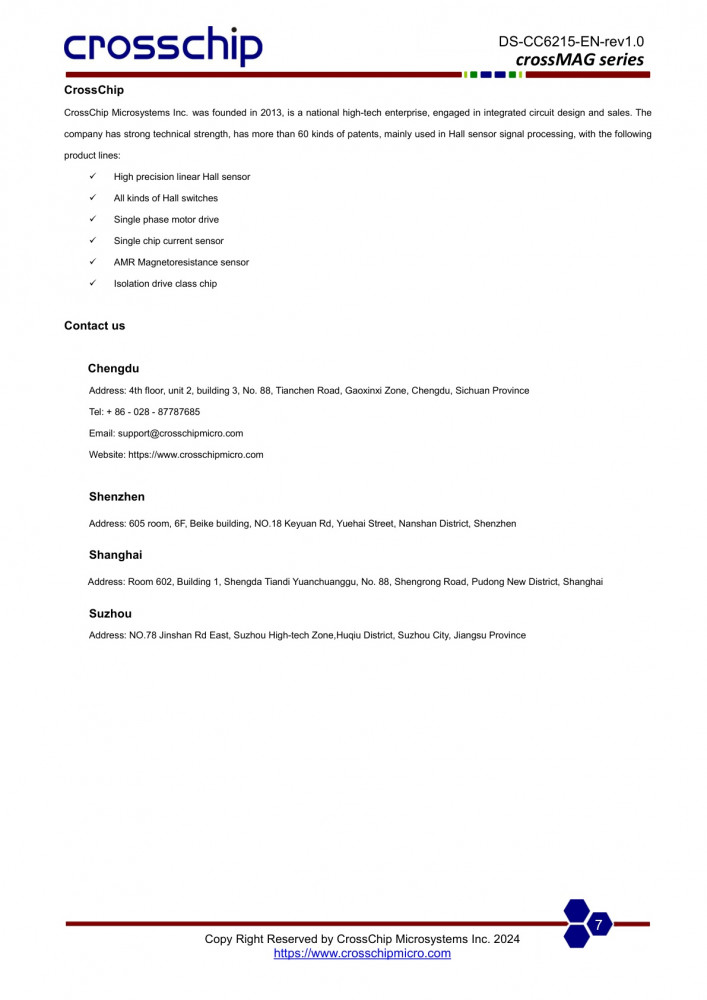 CC6215TO datasheet page 7