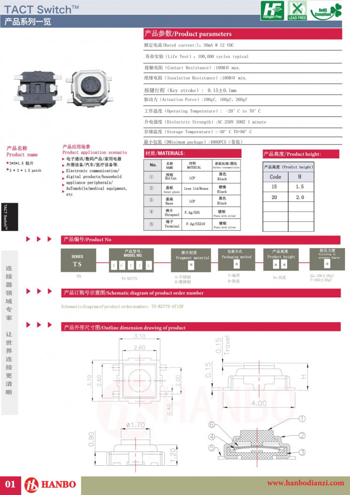 TS-KG77S-AT15F technical document page 1