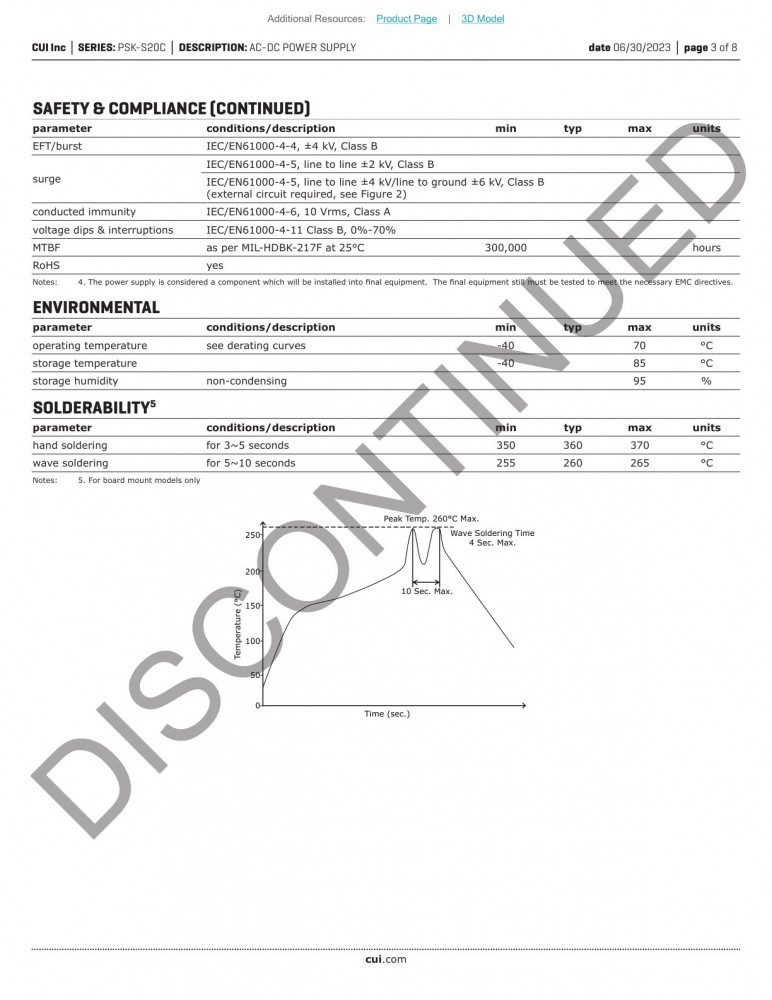 PSK-S20C-9-T datasheet page 3