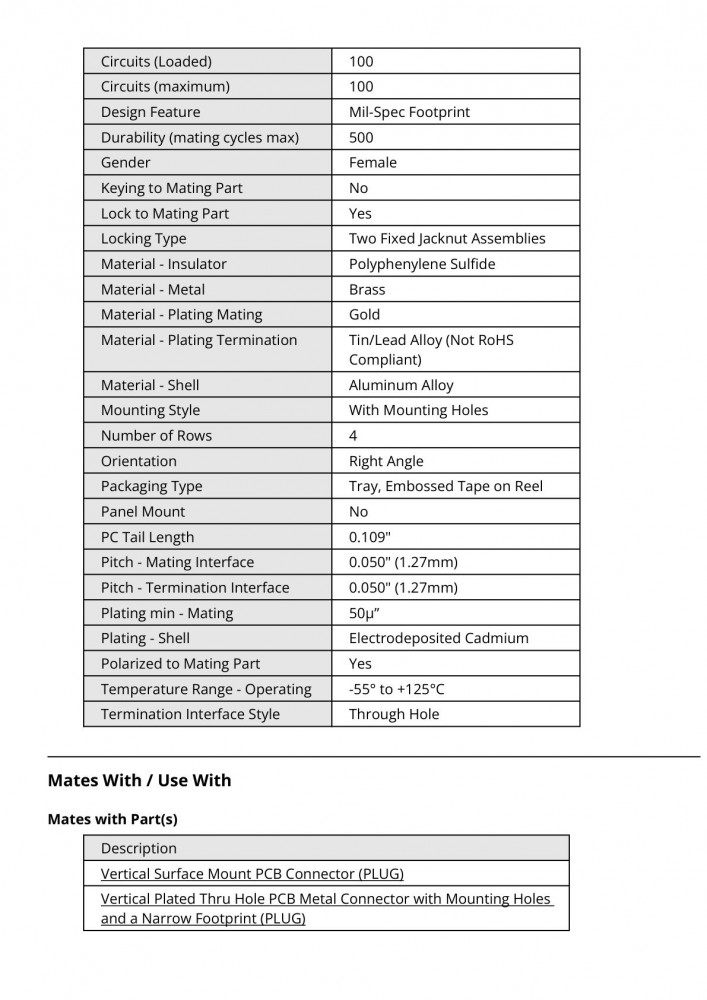 Technical document page 2 for MK-483-100-435-620R-05K