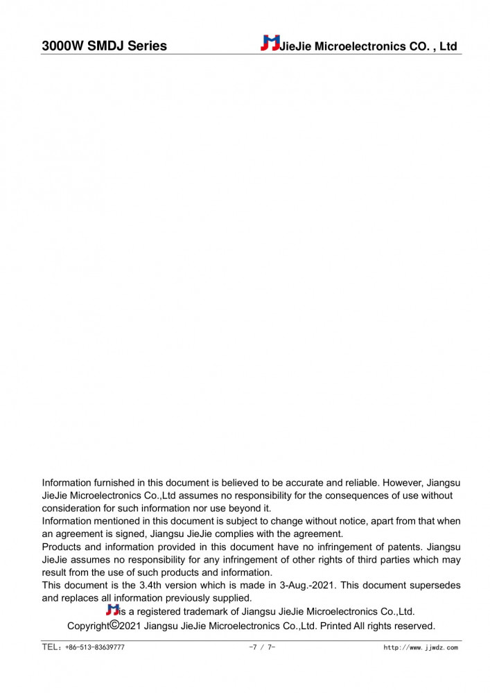 SMDJ series datasheet page 7