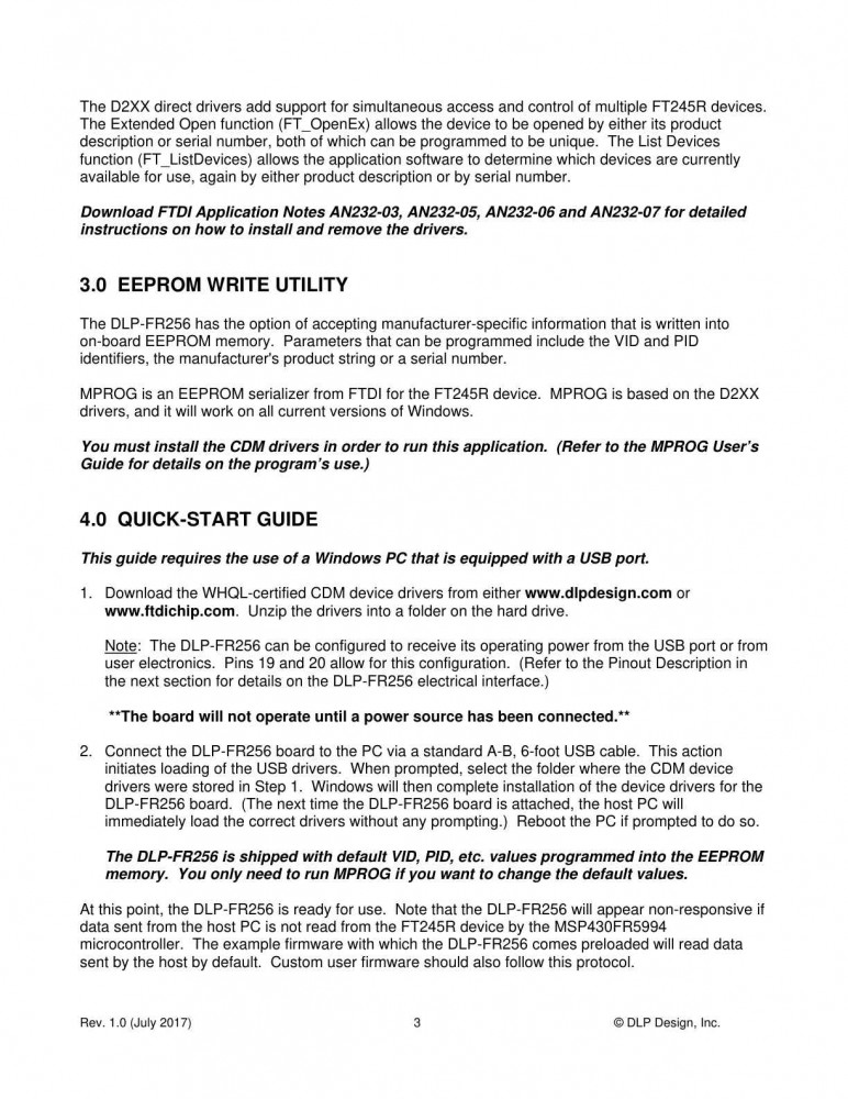 DLP-FR256 document page 3