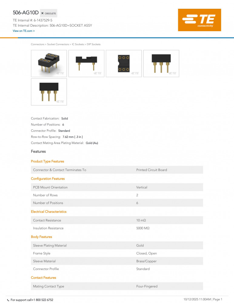 506-AG10D technical document image 1