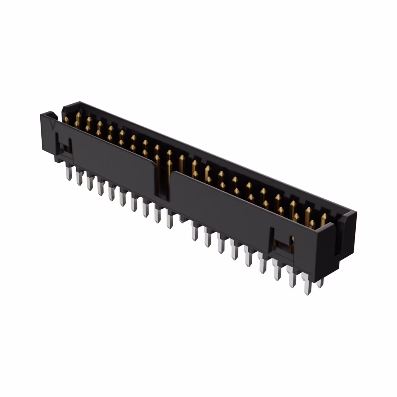 2.00mm Pitch, Milli-Grid PCB Header, Dual Row, Vertical, Through Hole, Shrouded, 40 Circuits, Circuit 21 Voided, 0.38µm Gold (Au) Plating, 2.50mm Tail Length, Dual Side Slots, Dual Friction Locks, Center Polarization, Tube for sale