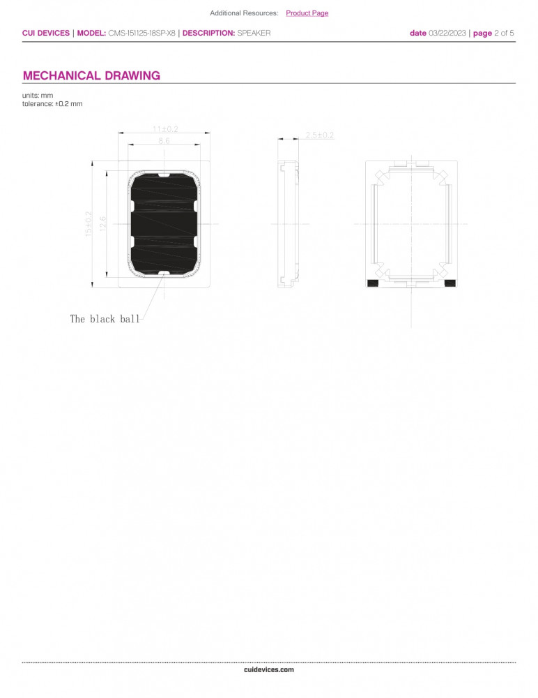 CMS-151125-18SP-X8 datasheet page 2