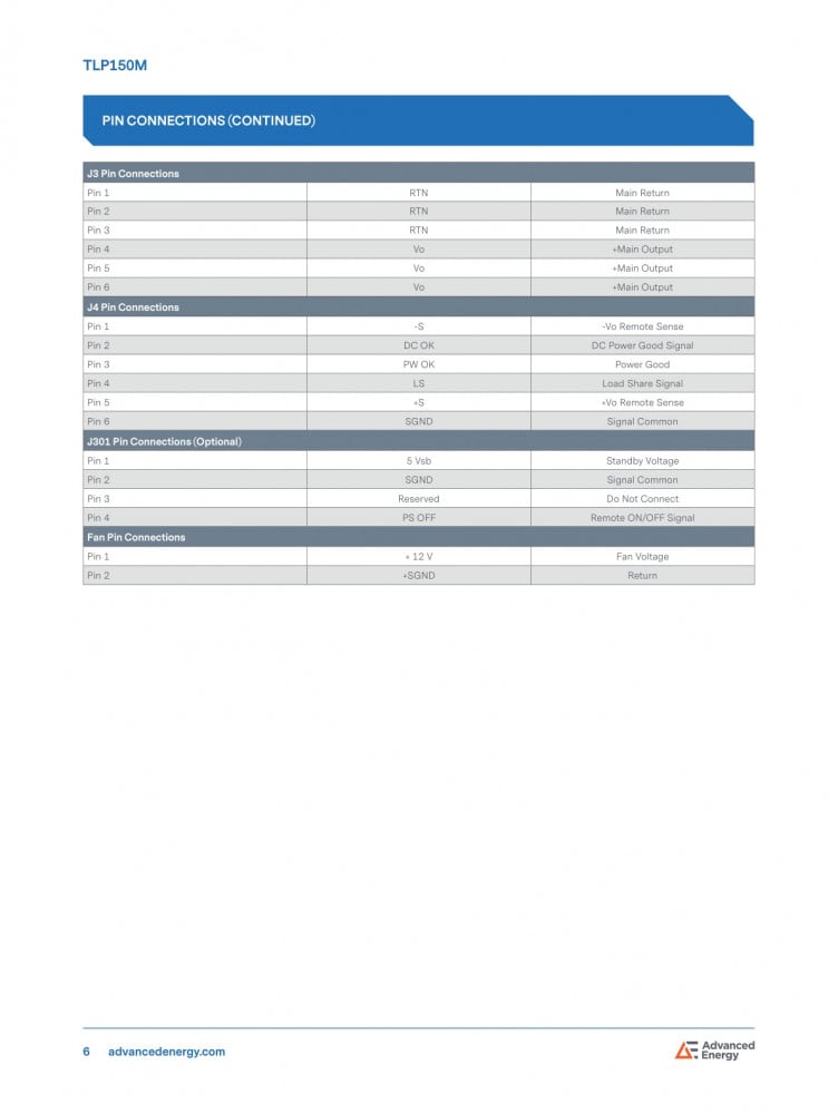 TLP150N-99S24J datasheet page 6