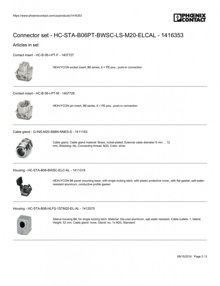 Phoenix Contact 1416353 technical document page 3