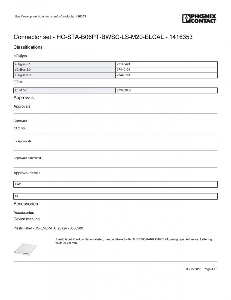 Phoenix Contact 1416353 technical document page 4