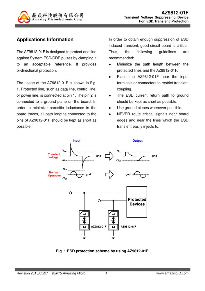 AZ9812-01F technical document page 4