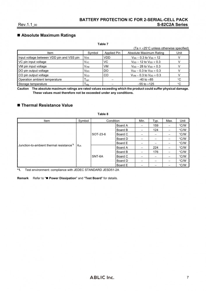 S-82C2AAA-M6T1U7 datasheet page 7