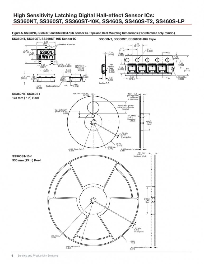 Honeywell SS360NT datasheet page 4