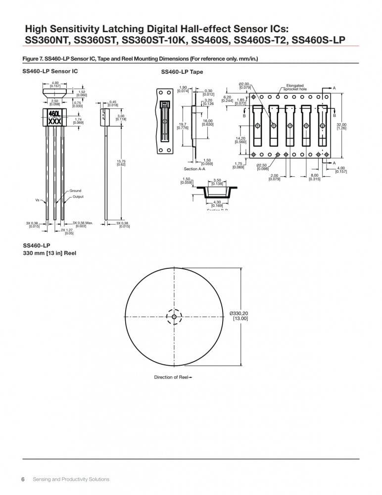 Honeywell SS360NT datasheet page 6