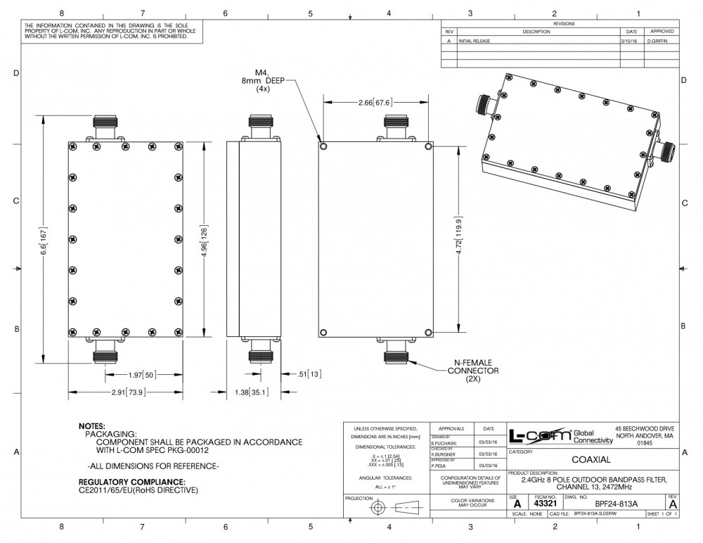 L-com BPF24-813A technical document preview
