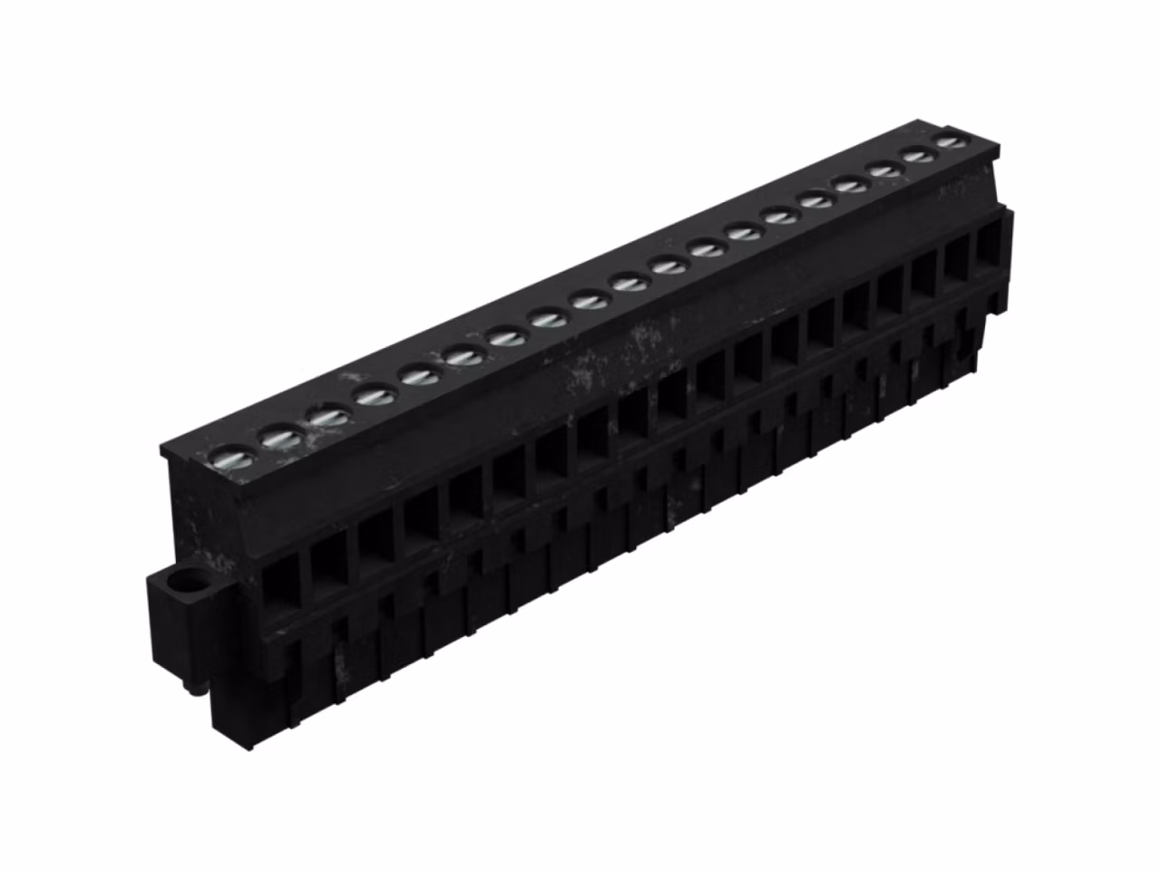 5.00mm Pitch Eurostyle Vertical Plug, with Retention Screws, Front Wire Entry, Gold (Au) Plated, Black, 19 Circuits for sale