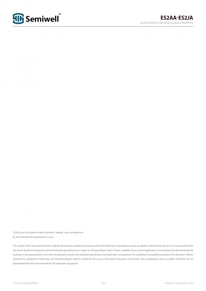 Semiwell ES2GA datasheet page 6