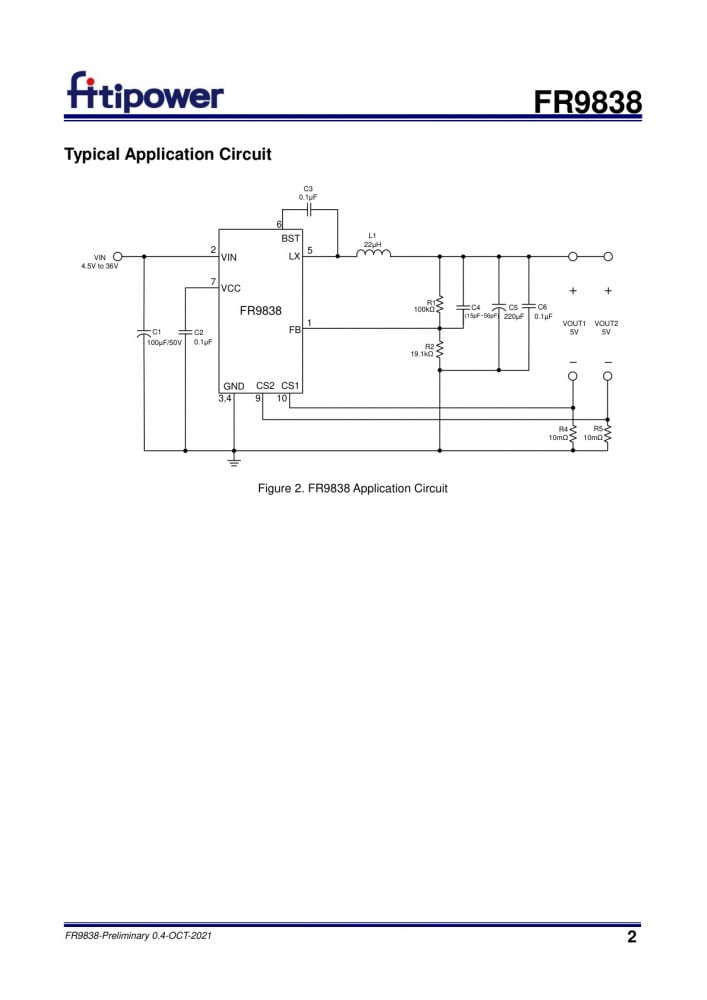 FR9838DH datasheet page 2