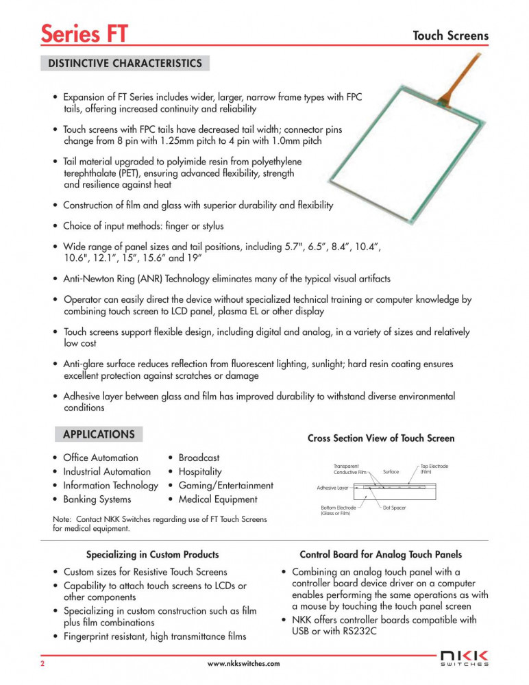 NKK FT Series document page 2