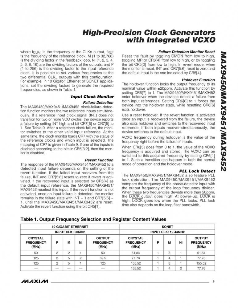 MAX9452EHJ2 datasheet page 9