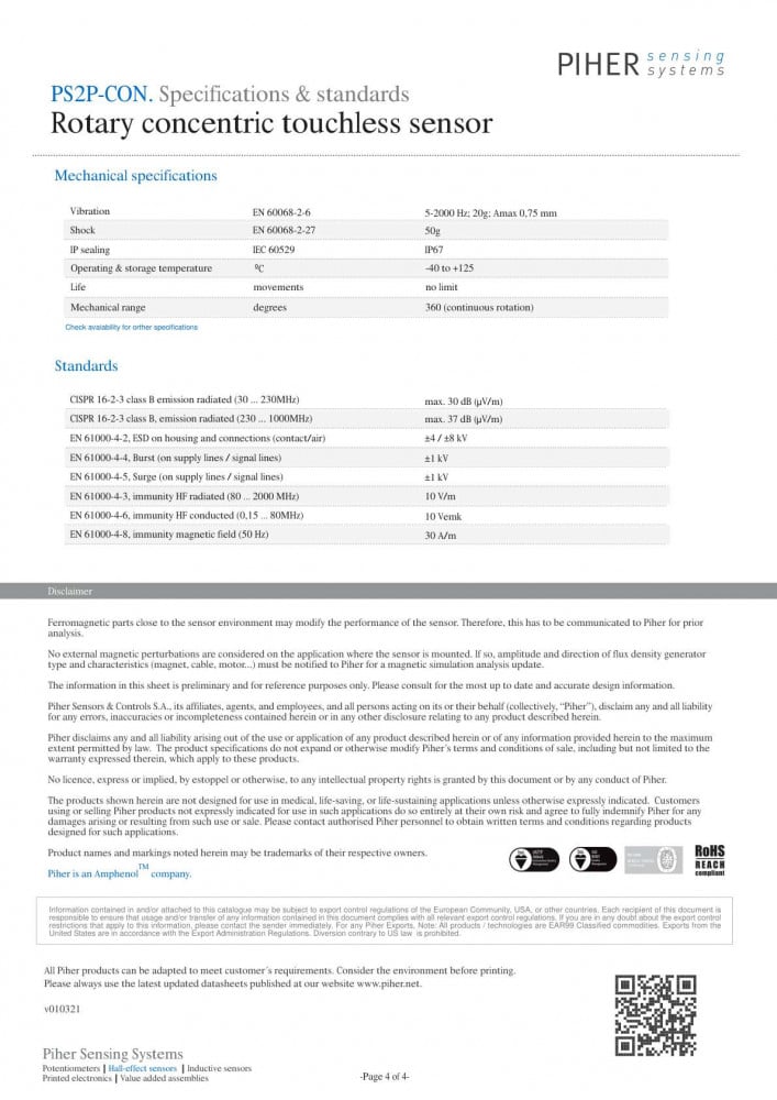 PS2P-CON product documentation page 4