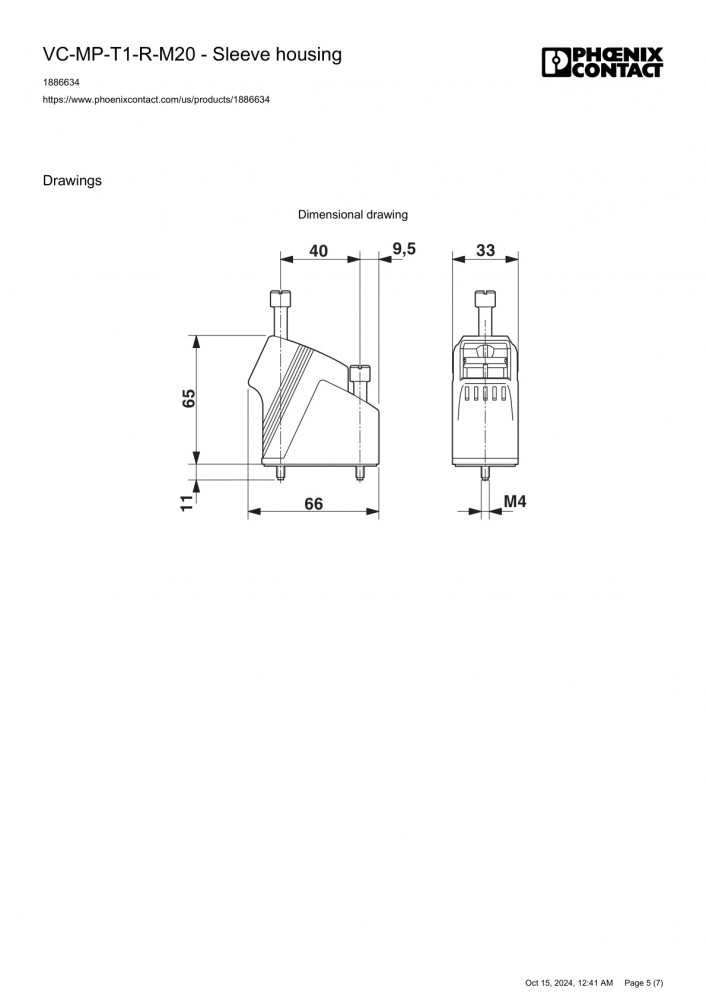 Phoenix Contact 1886634 technical document page 5
