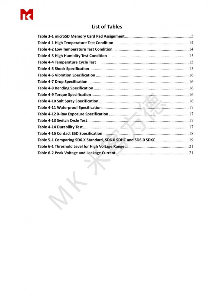 MK microSD specification page 7