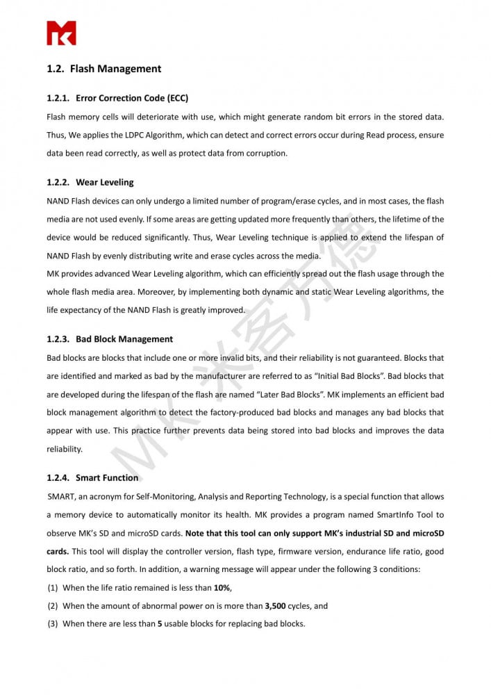MK microSD specification page 9