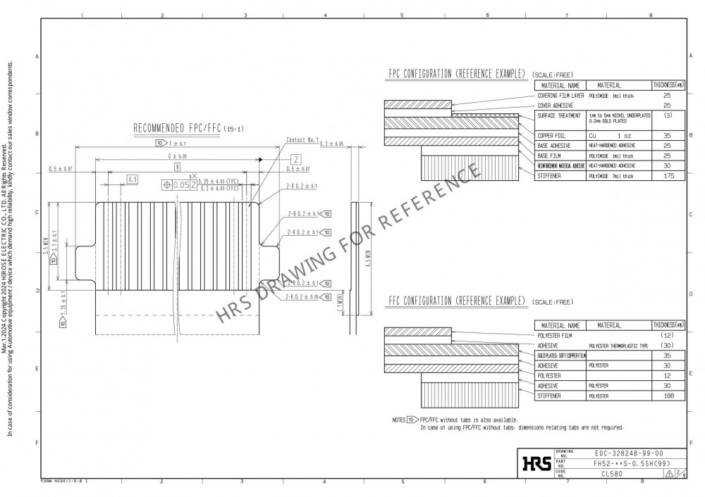 HRS FH52 technical drawing page 2