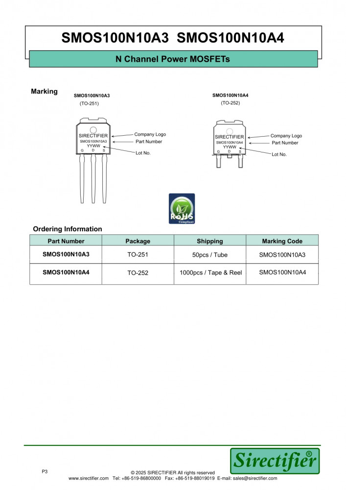 SMOS100N10A3 datasheet page 3
