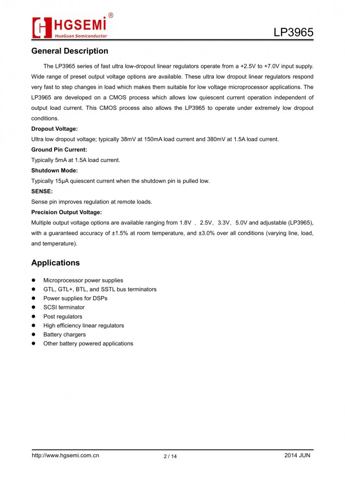 LP3965 technical document page 2