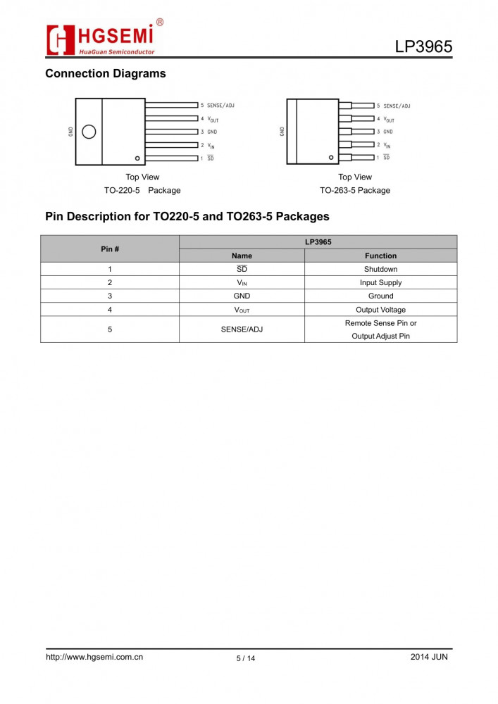 LP3965 technical document page 5