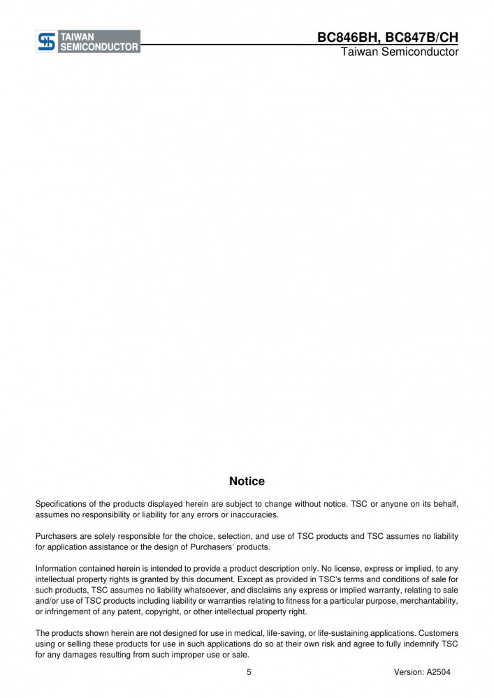 BC846BH datasheet page 5