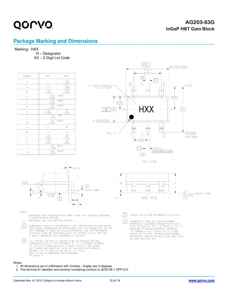 AG203-63G technical document page 10