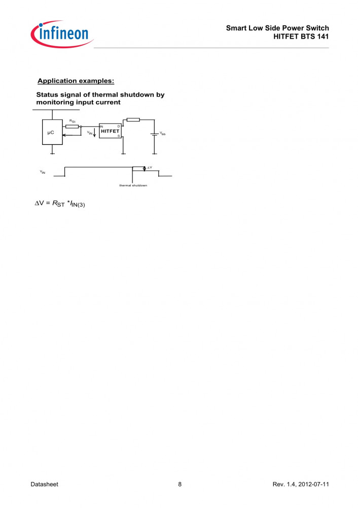 BTS141 datasheet page 8