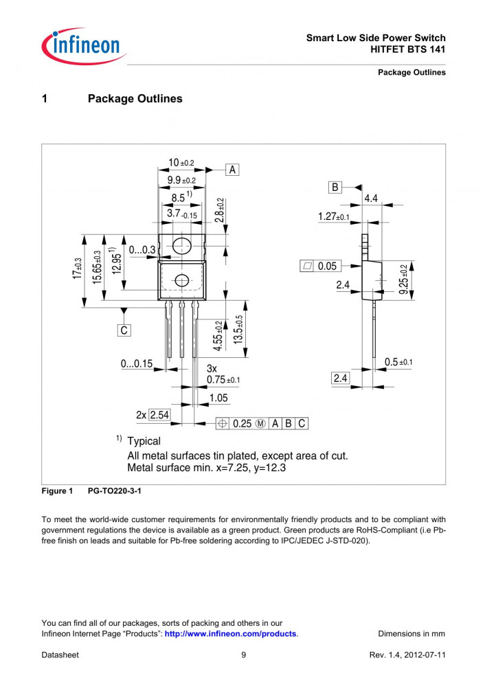BTS141 datasheet page 9