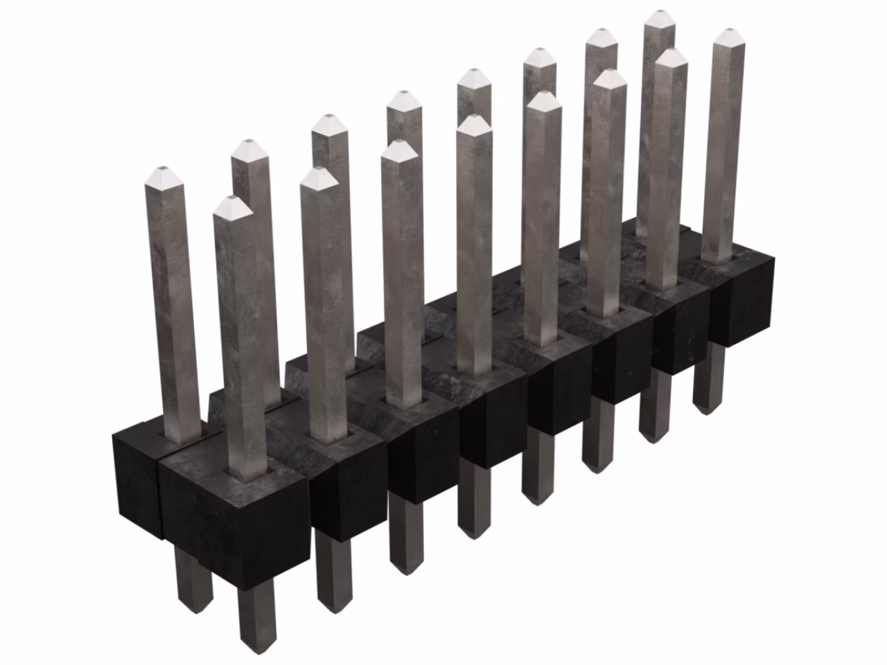 C-Grid Header, 2.54mm Pitch, Through Hole, Dual Row, Vertical, 16 Circuits, 2.54µm Tin (Sn) Plating, Tray Packaging, Lead-Free for sale